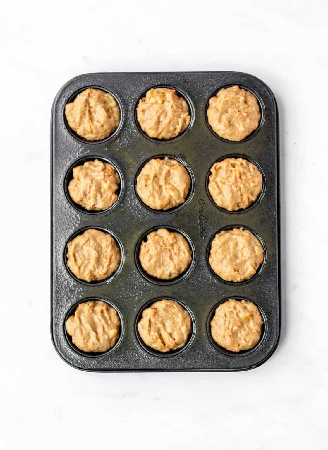 ABC Muffins {Apple Banana Carrot} - Healthy Kids Recipes