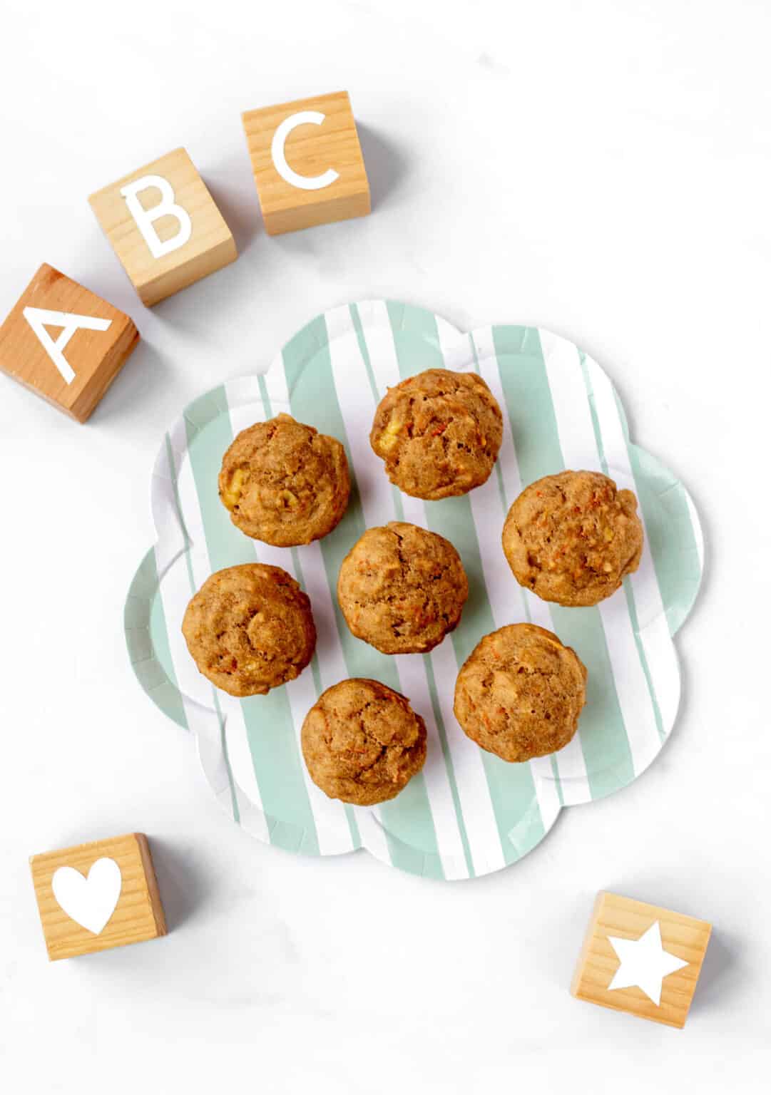 ABC Muffins {Apple Banana Carrot} - Healthy Kids Recipes