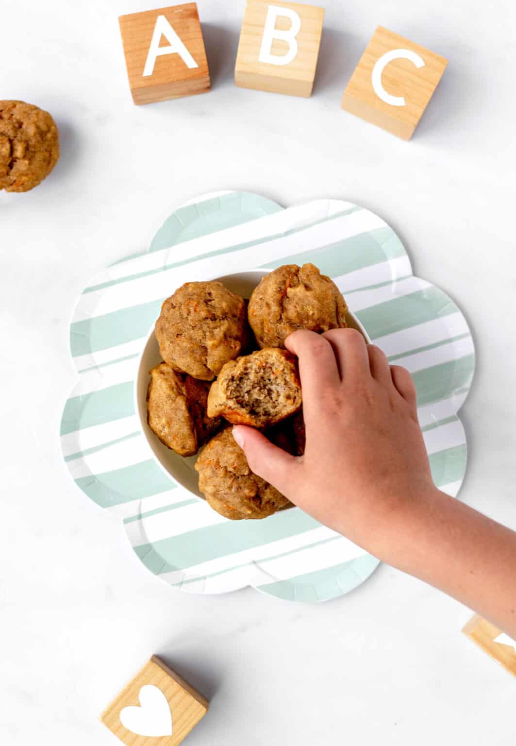 ABC Muffins {Apple Banana Carrot} - Healthy Kids Recipes