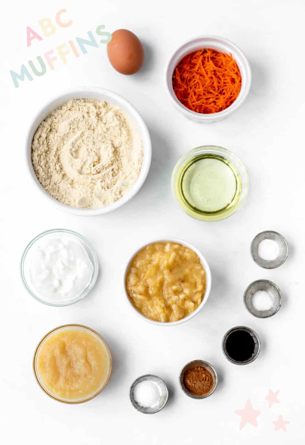 ABC Muffins {Apple Banana Carrot} - Healthy Kids Recipes