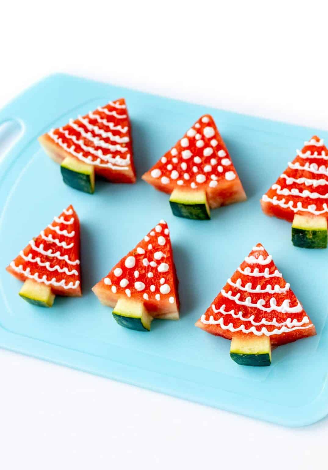 Watermelon Christmas Trees - Healthy Kids Recipes