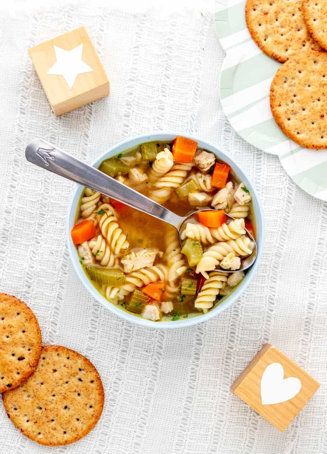 Easy Chicken Noodle Soup for Babies and Toddlers - Healthy Kids Recipes