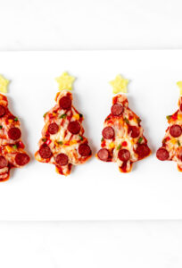 Mini Christmas Tree Pizzas - Healthy Kids Recipes