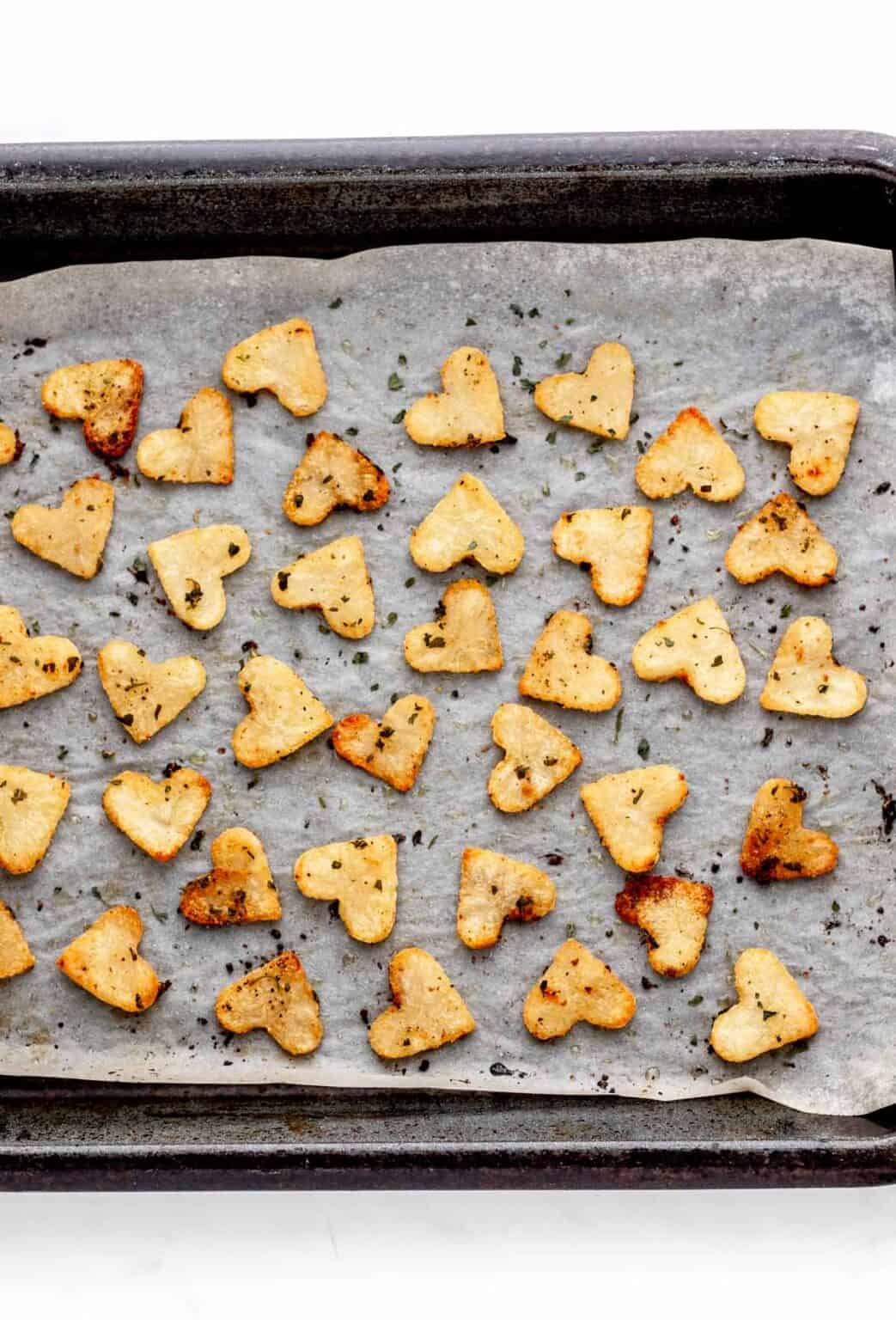 Roasted Heart Shaped Potatoes - Healthy Kids Recipes