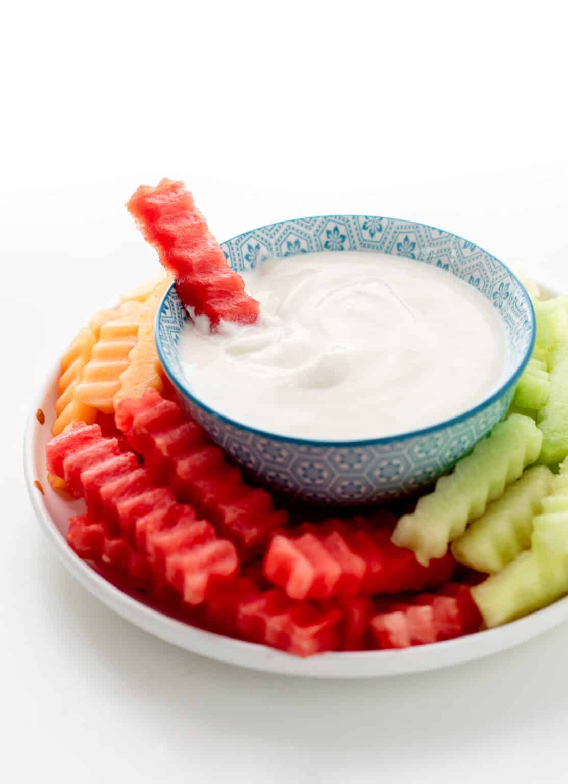Healthy Fruit Fries with Creamy Yogurt Dip - Healthy Kids Recipes