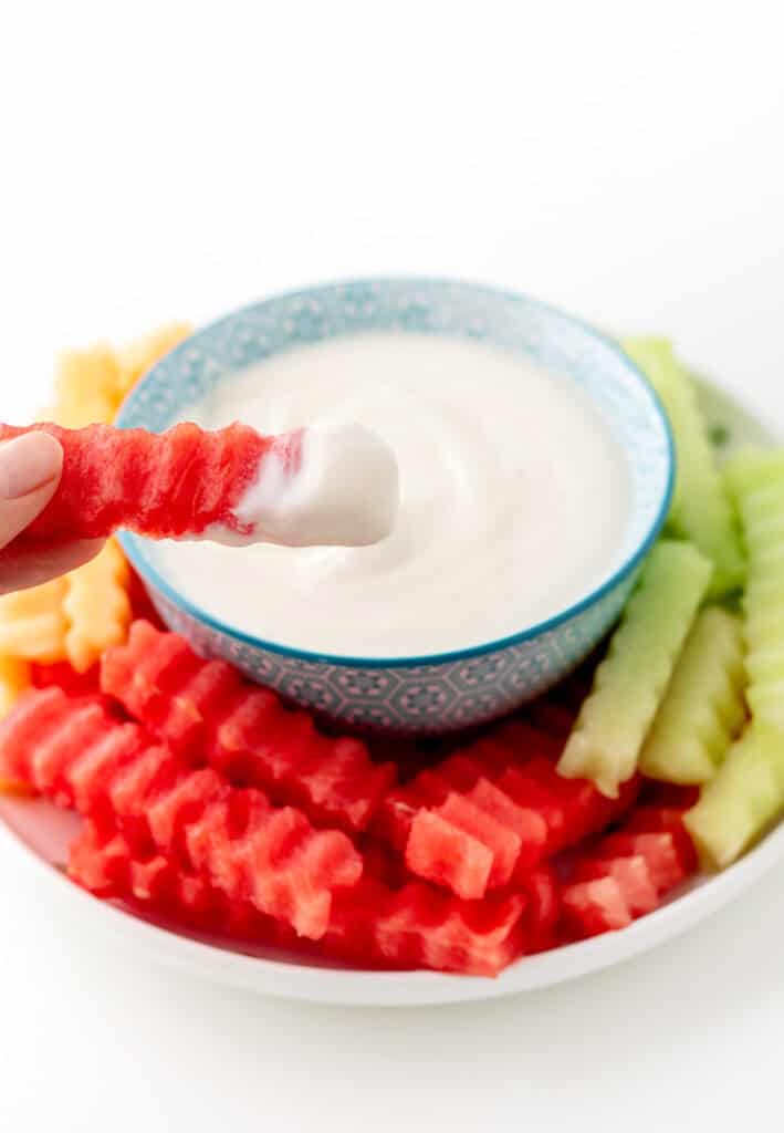 Healthy Fruit Fries with Creamy Yogurt Dip - Healthy Kids Recipes