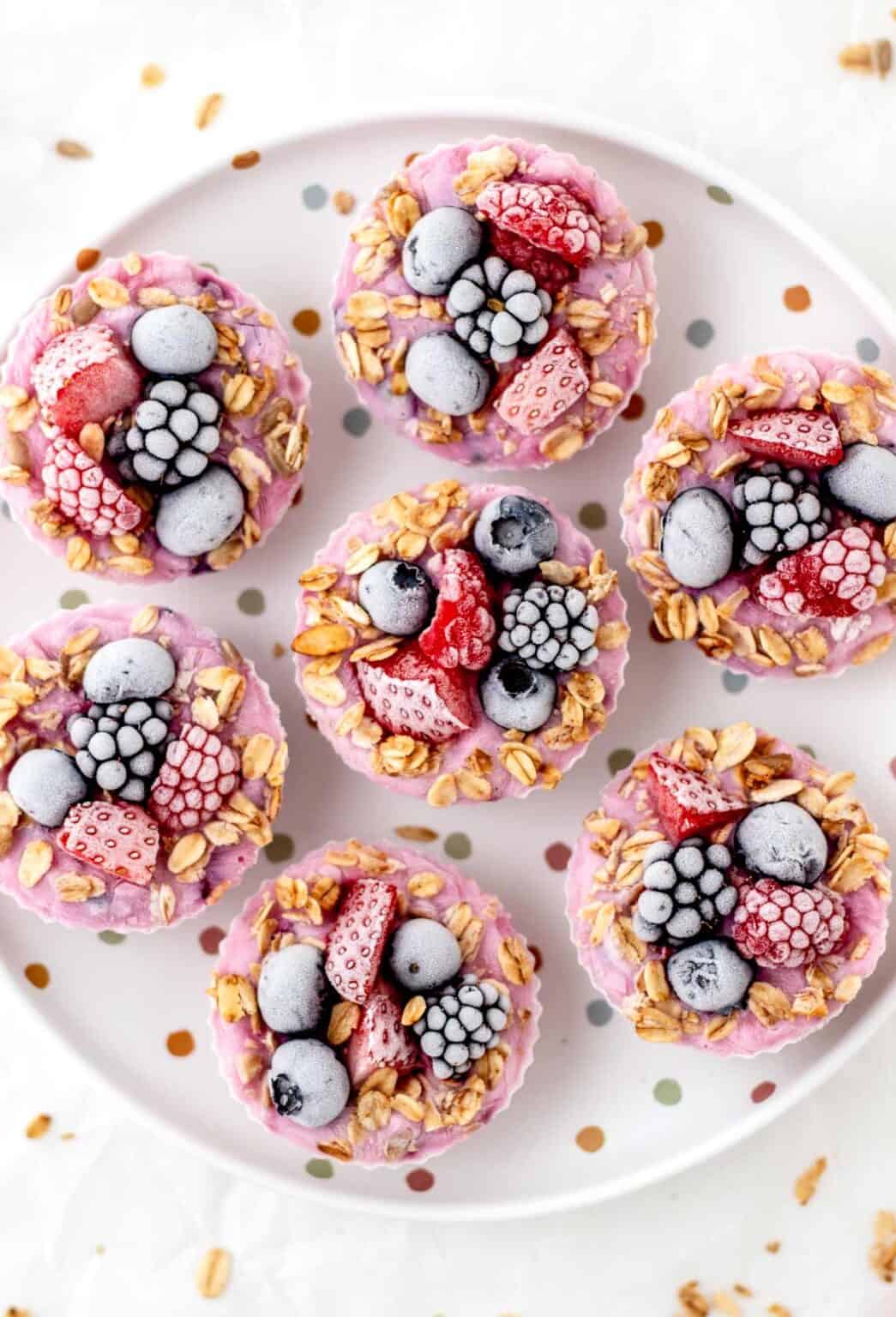 Frozen Greek Yogurt Bites - Little Healthy Bites