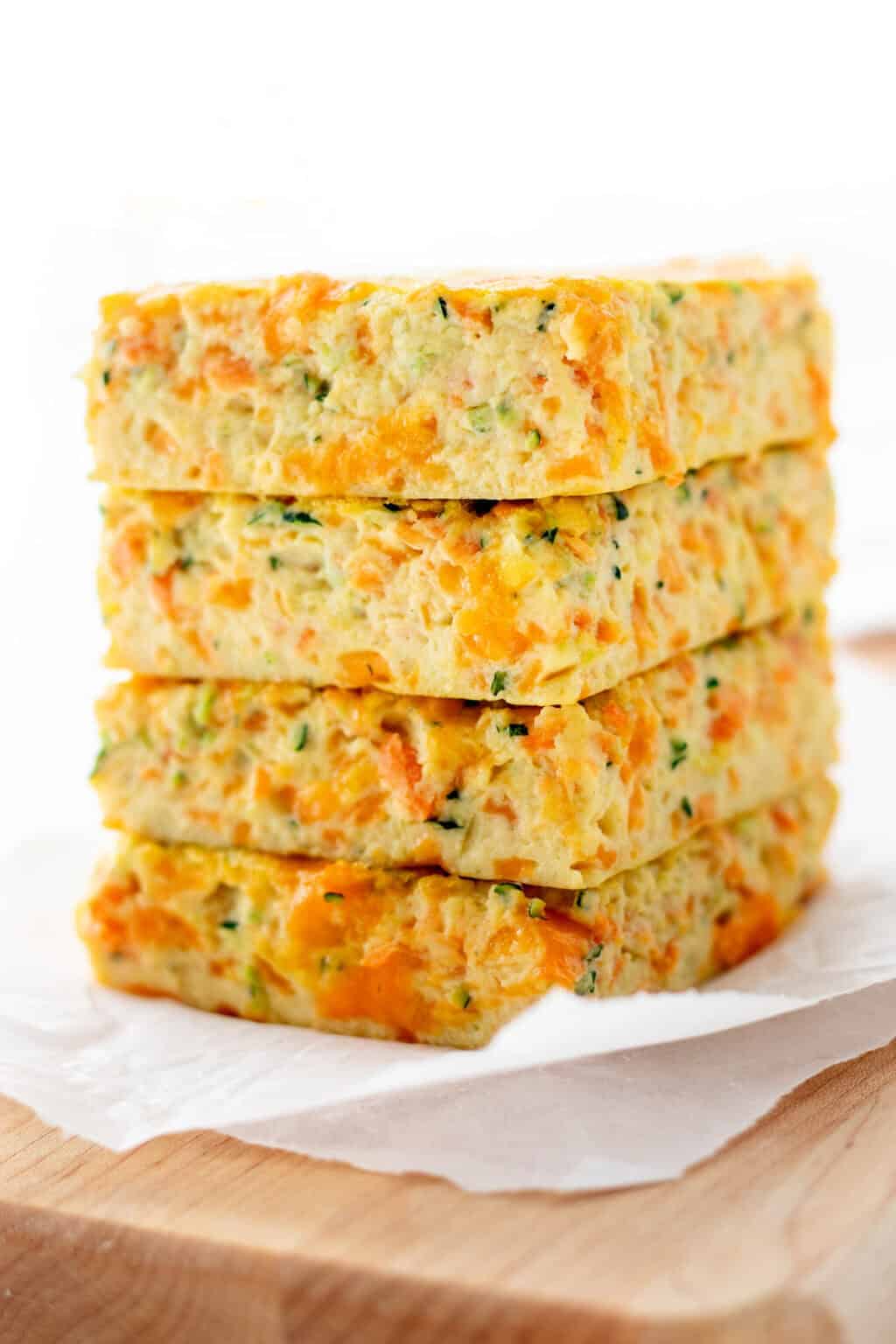 Healthy Zucchini and Carrot Slice {Vegetarian} - Healthy Kids Recipes